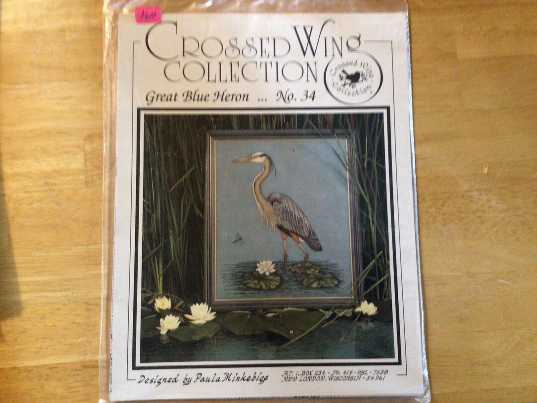 Great Blue Heron Cross Stitch Patterns 164 - Etsy