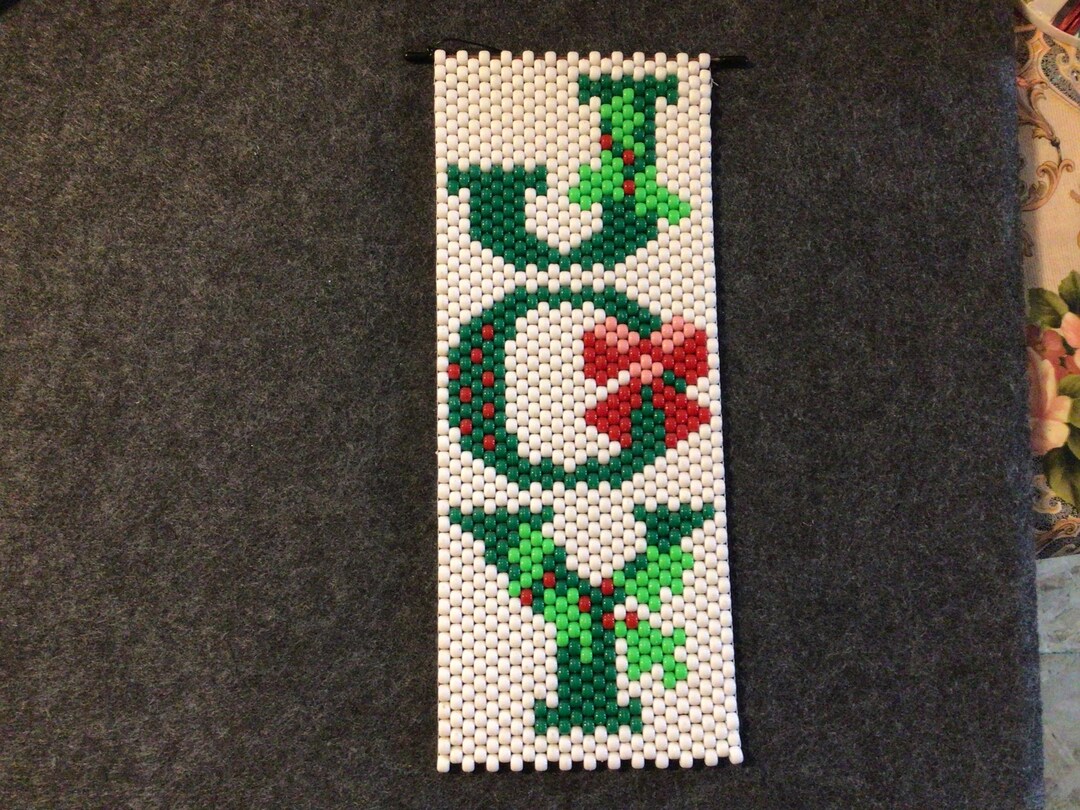 Christmas Joy Beaded Banner - Etsy