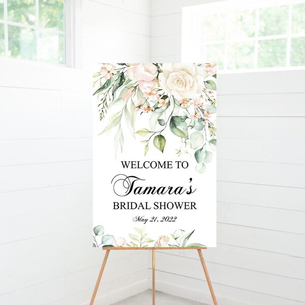 Bridal Shower Welcome Sign on Board - Etsy