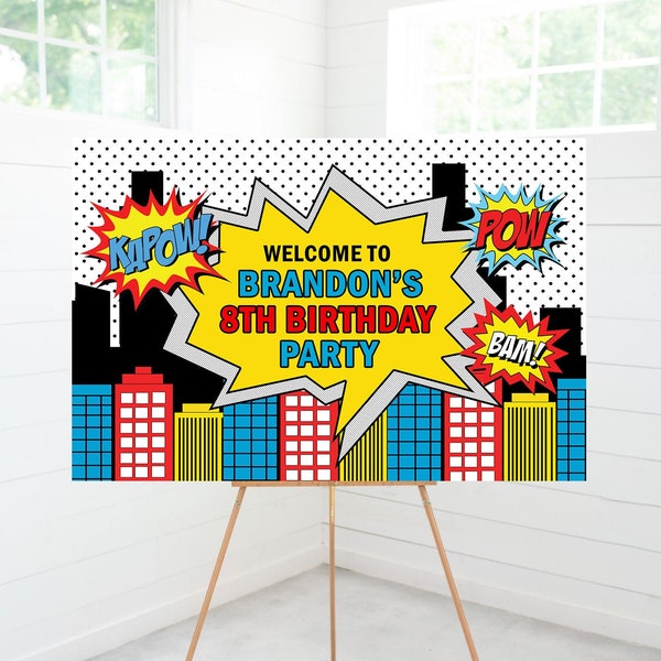 Superhero Sign - Etsy