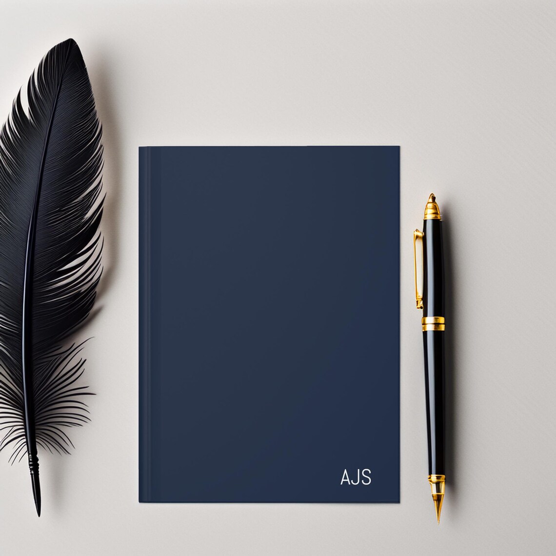 Custom Matte Hardcover Journal: Personalized Monogrammed Notebook ...