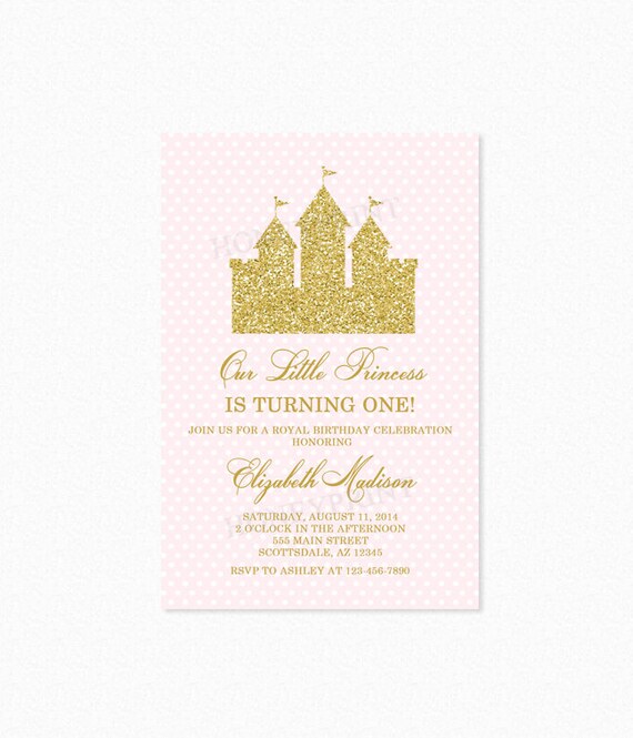 Princess Castle Party Invitation