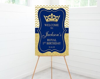 Crown Prince Welcome Sign - Etsy