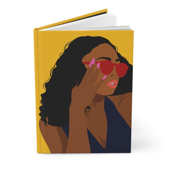 Notebook Journal, Black Woman Art, Gift for Women of Color, Travel ...