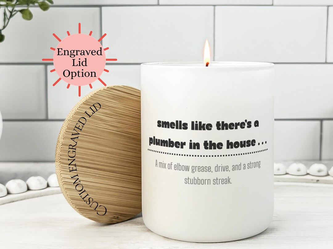 Personalized Graduation 10oz Scented Soy Candle: Funny Plumber Gift - Etsy