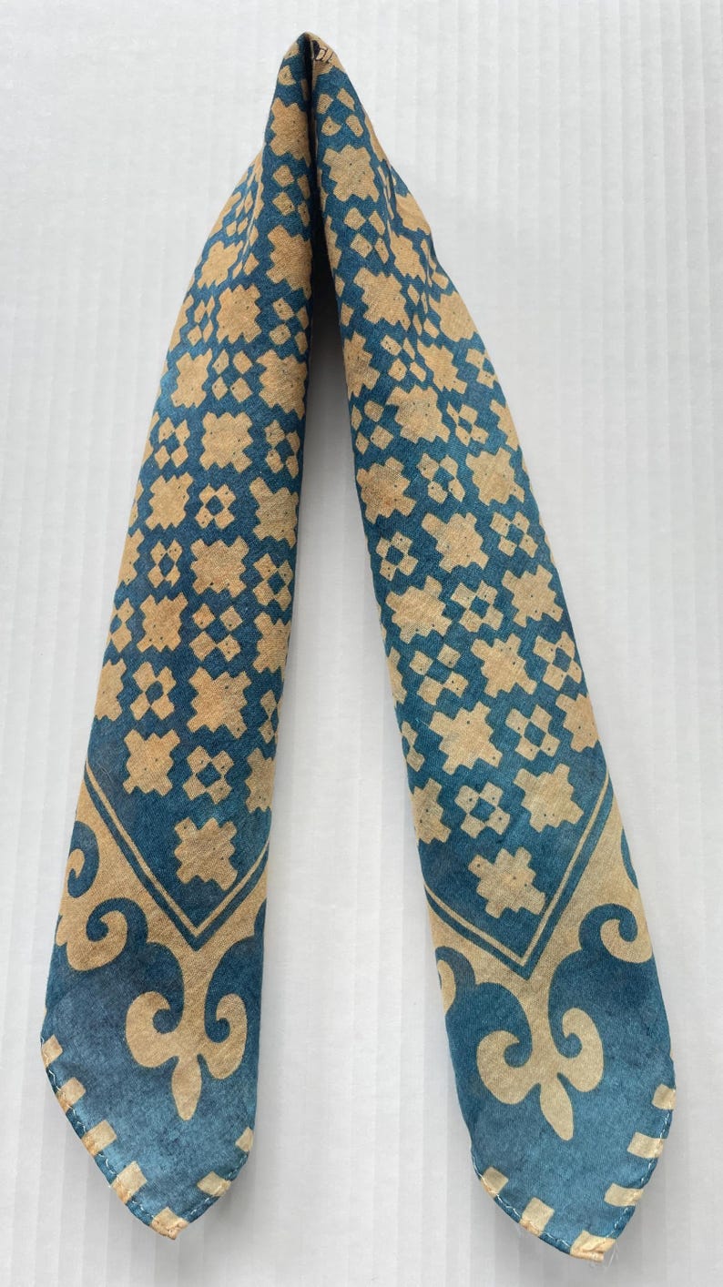 Vintage Jean Paul Gaultier Light Cotton Handkerchief, Neckerchief ...