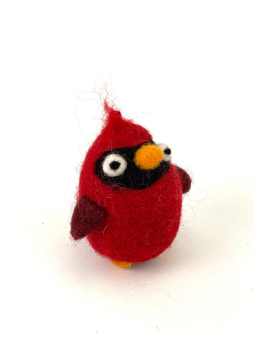 Cardinal Ornament, Felted Cardinal, Needle Felted Animal, Wool Animal ...