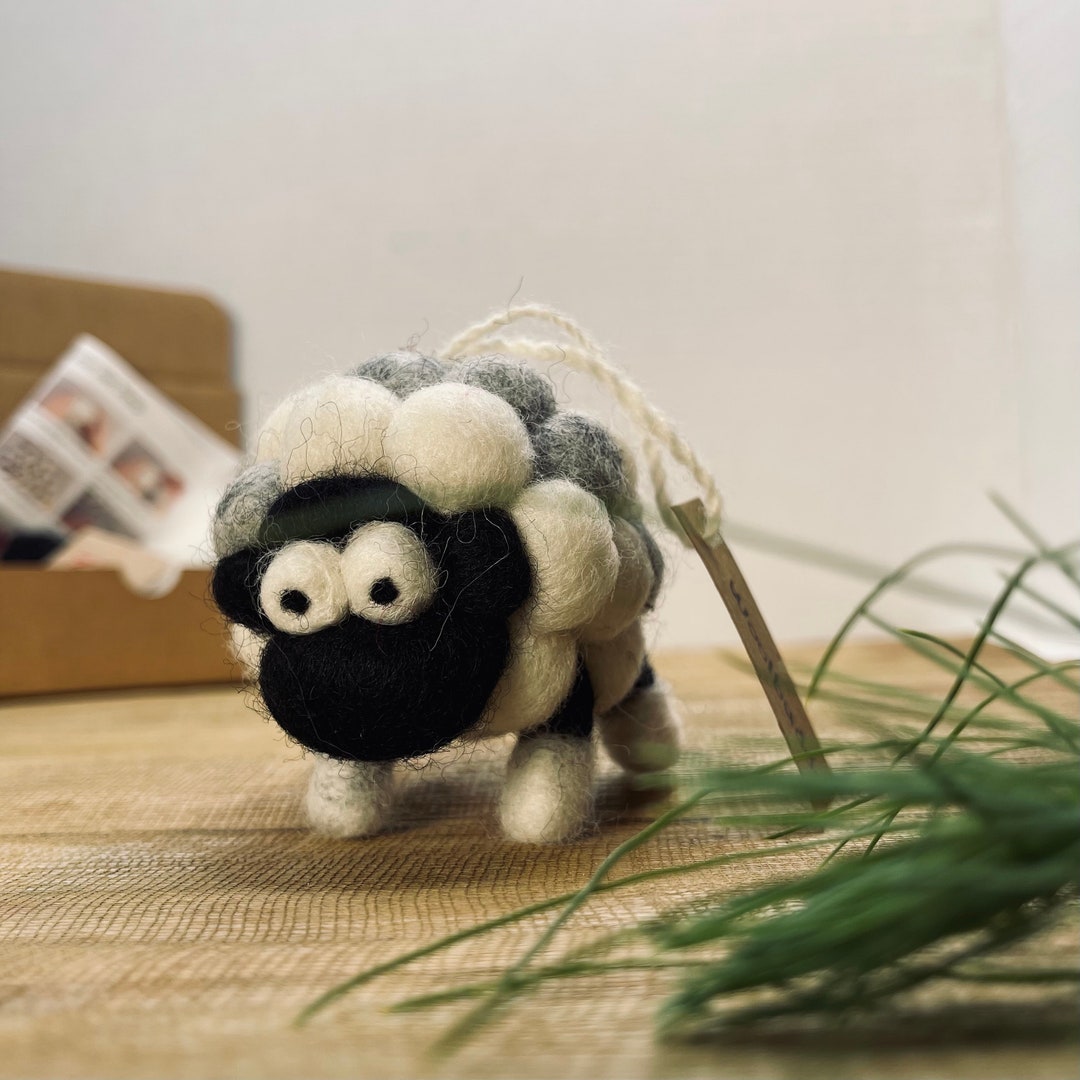Sheep Needle Felting Kit by Woolbuddy Cute Animal Felting Kit Make Your ...