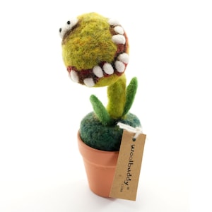 Needle Felt Plants, Felt Faux Plant, Wool Felting Cactus, Felted ...