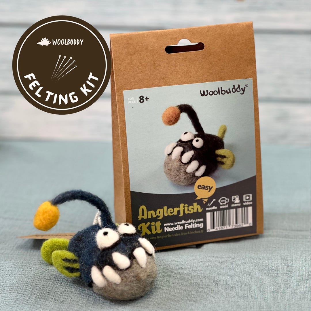 Angler Fish Needle Felting Kit, Needle Felting Kit for Beginners ...