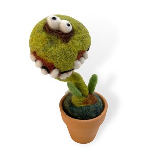 Needle Felt Plants, Felt Faux Plant, Wool Felting Cactus, Felted ...