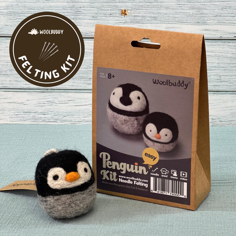 Needle Felt Penguin - Etsy