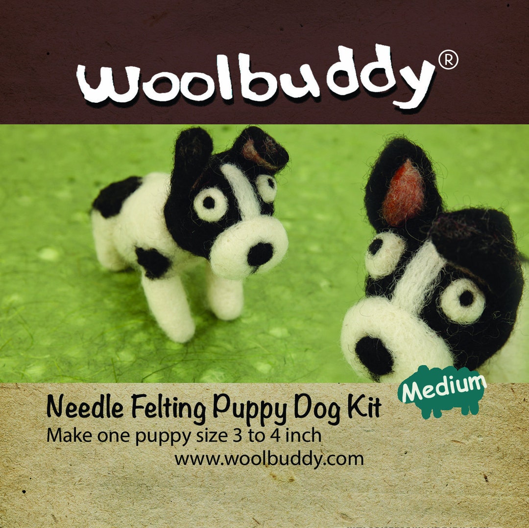 Puppy Dog Felting Kit, Wool Felting Kit Dog, Needle Felting DIY Kit ...