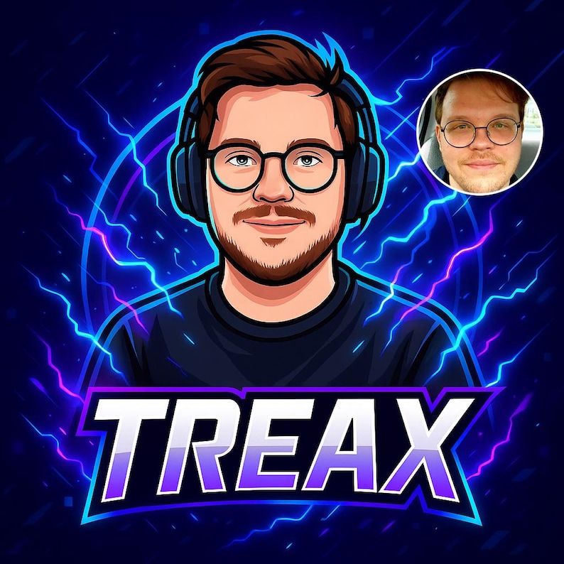 Custom Gamer Avatar Logo: Esports Mascot Design, Streaming Profile PNG ...