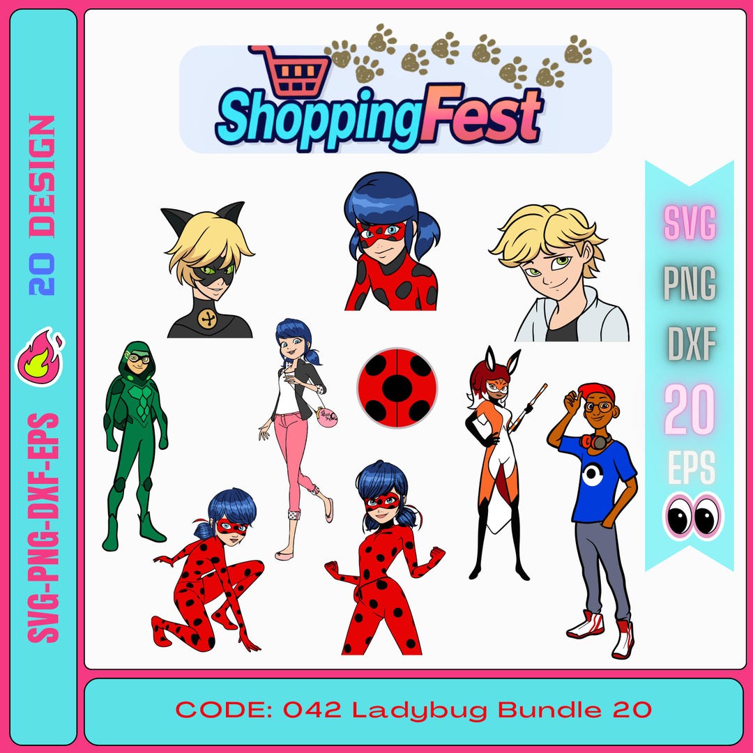 Ladybug SVG Bundle, Cute Ladybug Clipart, Dijital İllüstrasyon ...