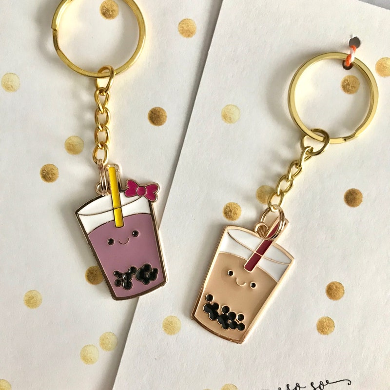 Boba Tea Keychain - Etsy
