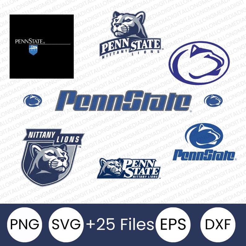 Nittany Lions SVG, Basketball SVG, Penn State, Football SVG, Collage ...