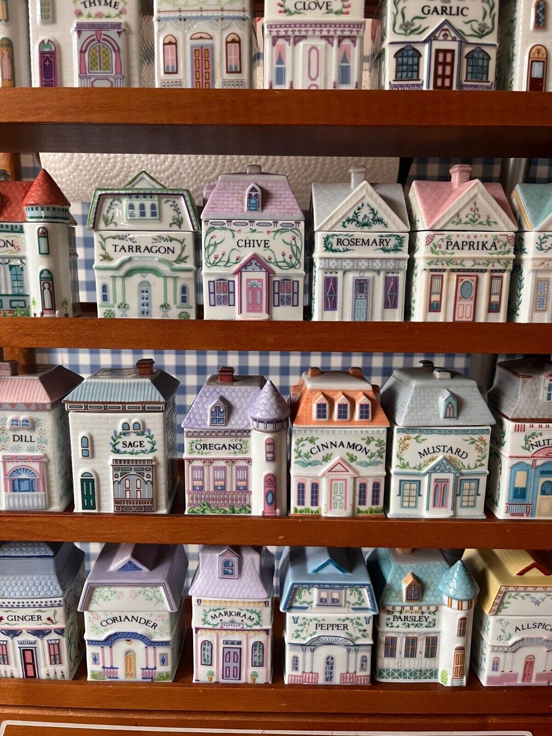 Lenox Spice Village Complete Set of 24 Handcrafted Fine Porcelain 1989 ...