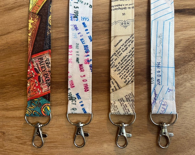 Book Themed Lanyard, Librarian Lanyard, Teacher Lanyard, Teacher Badge ...