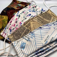 Literary Mask - Etsy