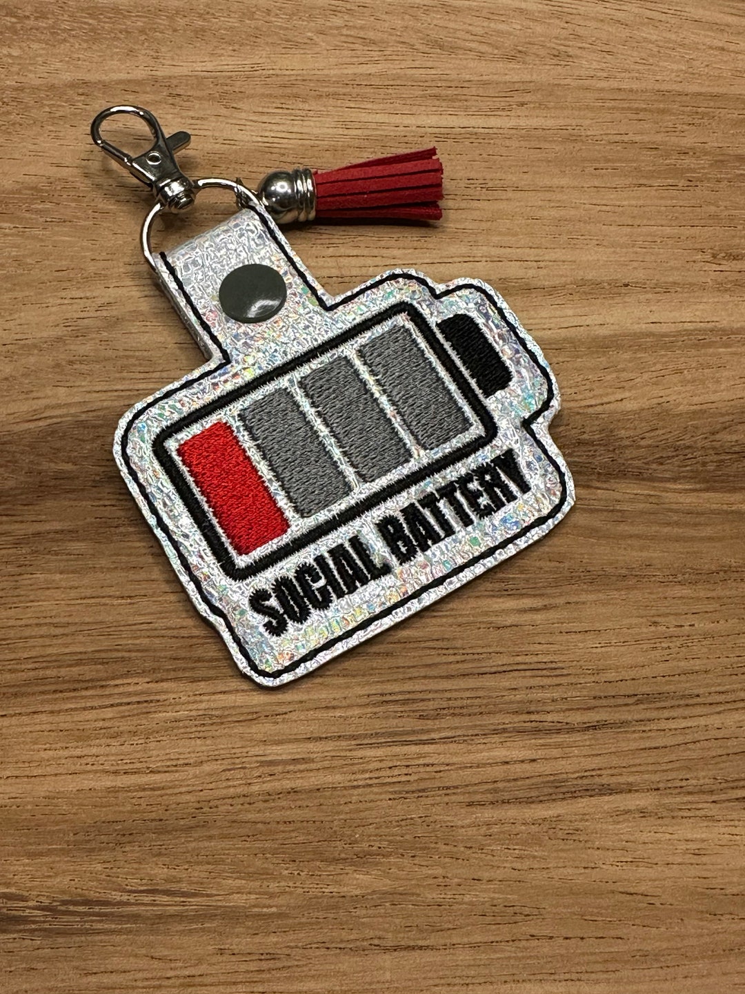 Social Battery Keychain, Low Social Battery Keychain, Neurodivergent - Etsy