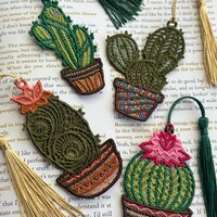 Unique Printable Bookmarks | Cactus & Succulents | 6 Bookmark Set ...