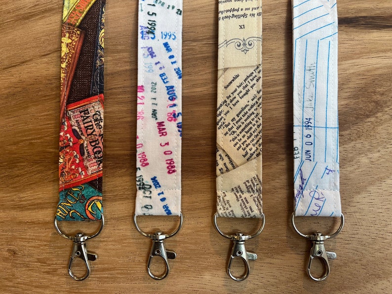 Book Themed Lanyard, Librarian Lanyard, Teacher Appreciation, Teacher ...