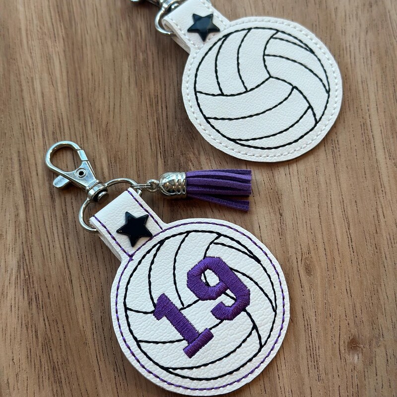 Volleyball Keychains - Etsy