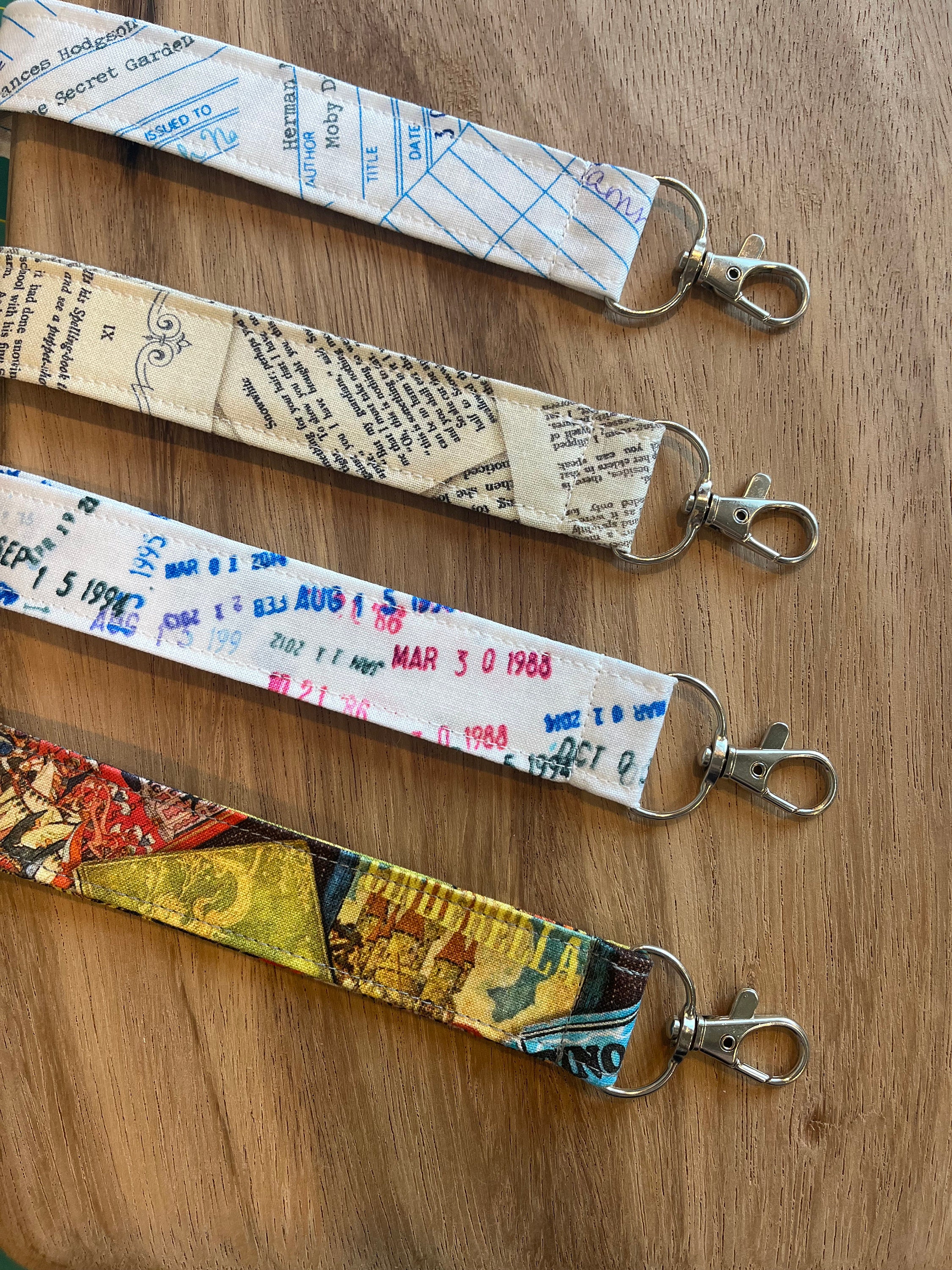 Book Themed Lanyard, Librarian Lanyard, Teacher Appreciation, Teacher ...