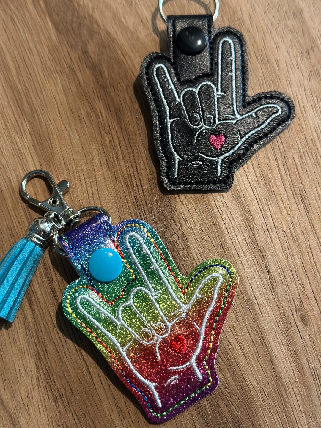 I Love You Keychain, Sign Language, Love, ASL - Etsy