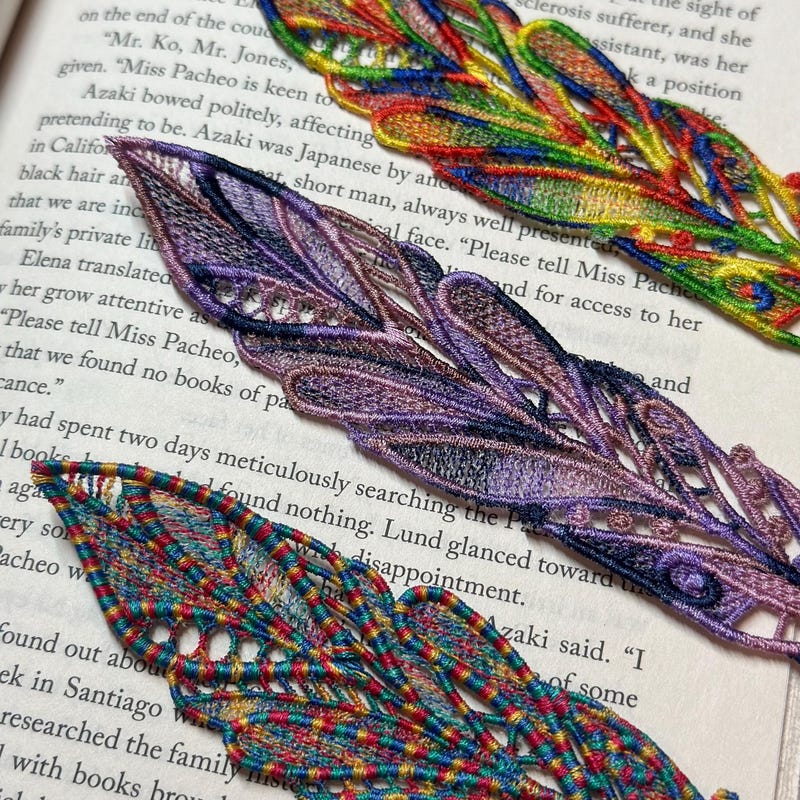 Feather Bookmarks - Etsy