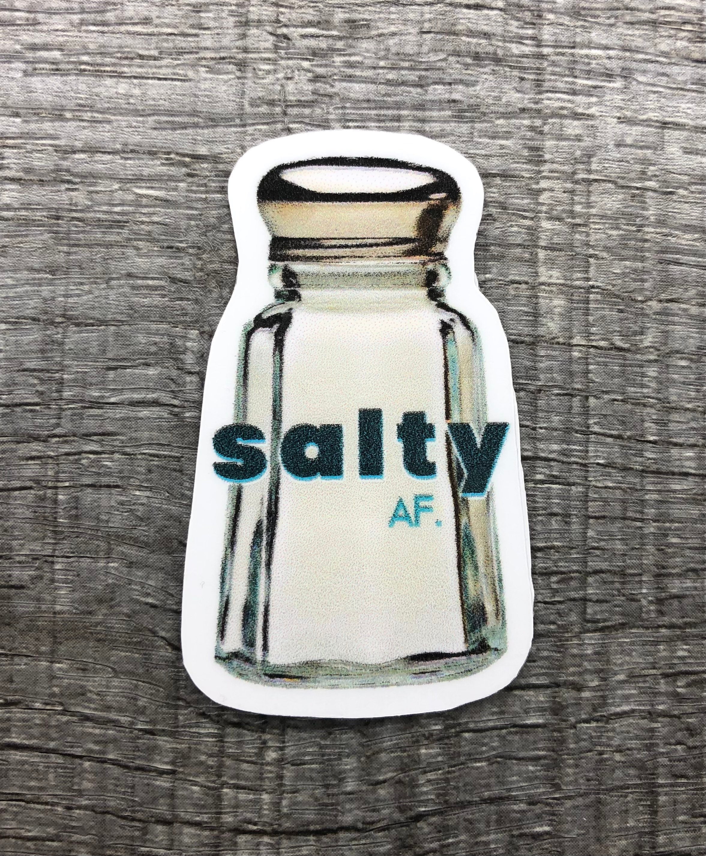 Salty AF Waterproof Sticker Salty AF Salty Salty AF Decal | Etsy