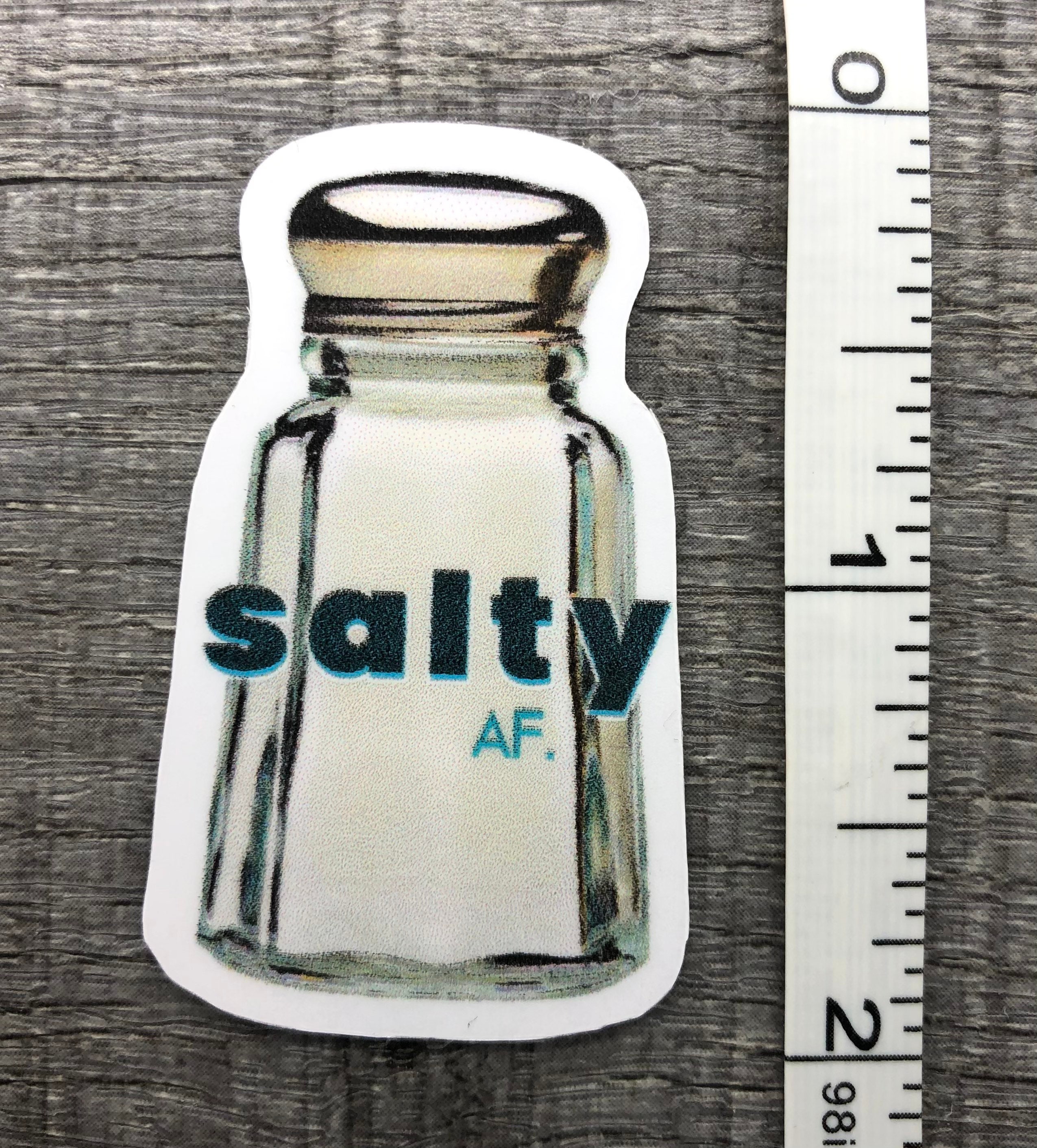 Salty AF Waterproof Sticker Salty AF Salty Salty AF Decal | Etsy