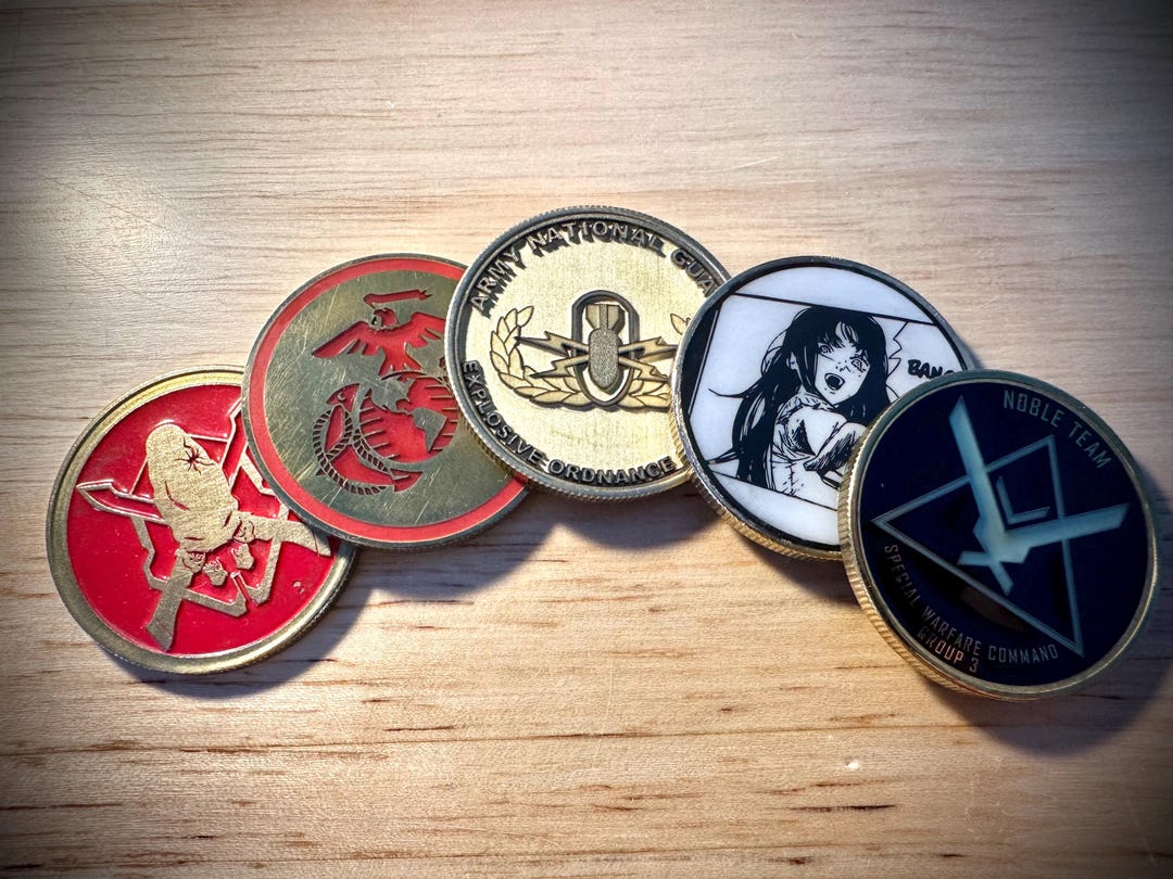 Custom Enamel Challenge Coins - Etsy