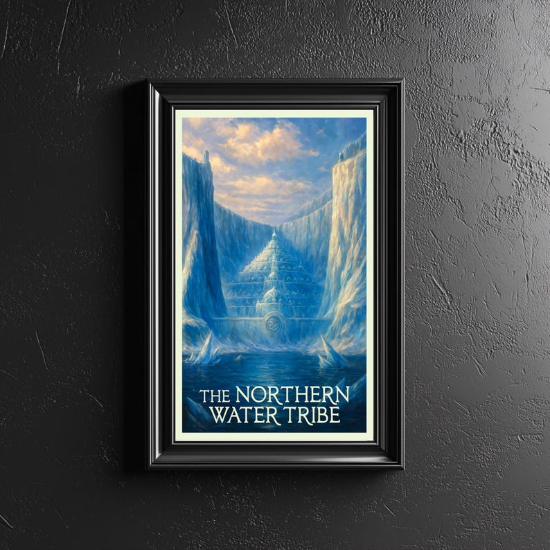 The Northern Water Tribe Travel Poster Print – Avatar Ice Fortress Wall ...