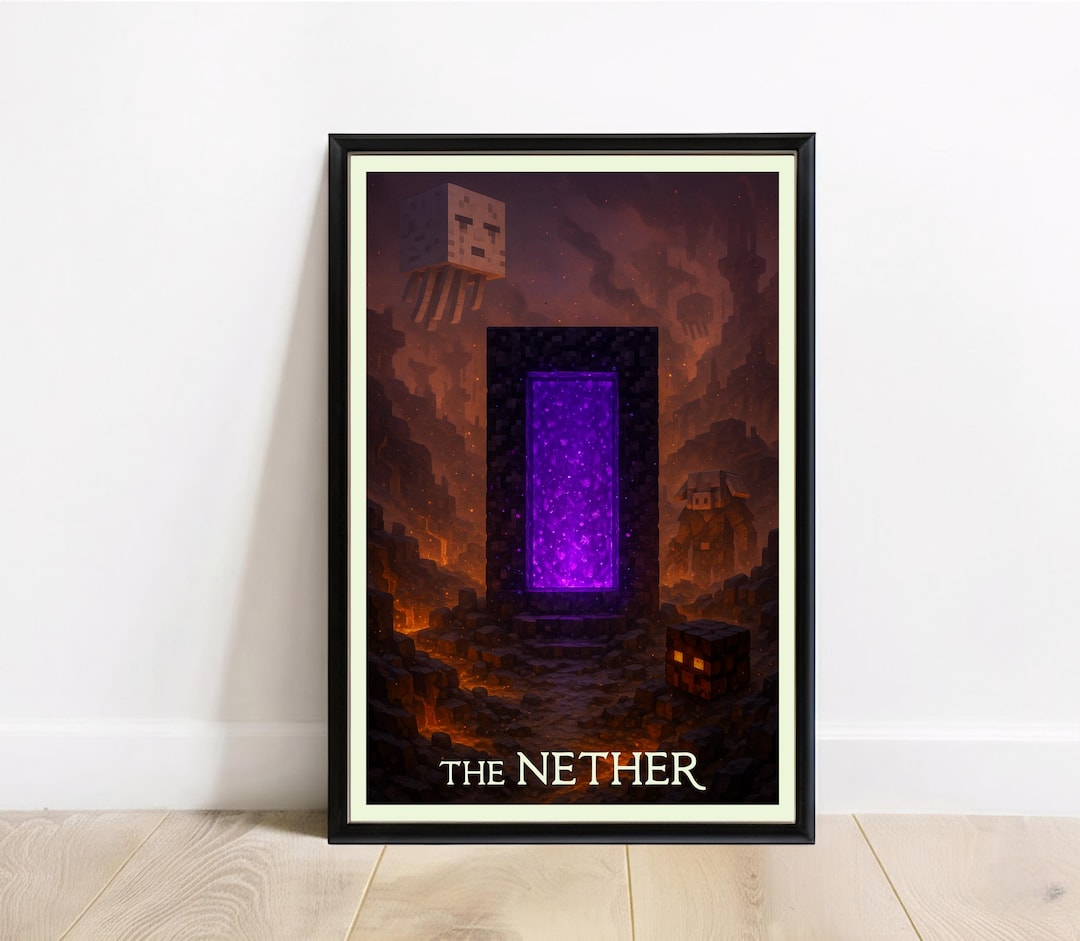 Travel Poster — the Fiery Underworld Travel Poster Print Hell Dimension ...