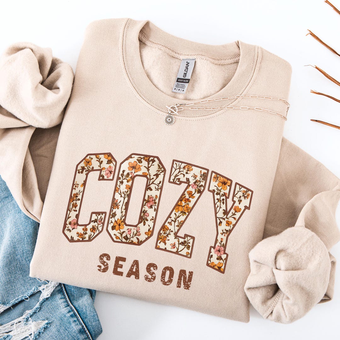 Cozy Season Sweatshirt, Retro Fall Sweatshirt, Get Cozy Sweatshirt ...