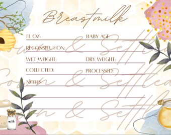 Freeze Dried Breastmilk Sticker Labels - Etsy