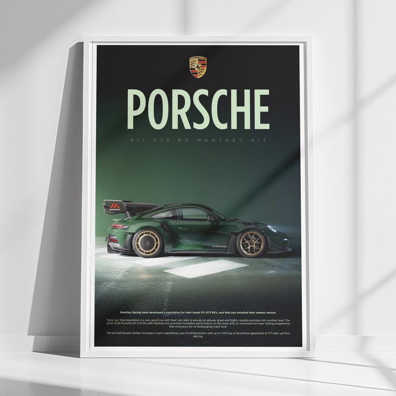 Porsche 911 Gt3 Rs Poster - Etsy