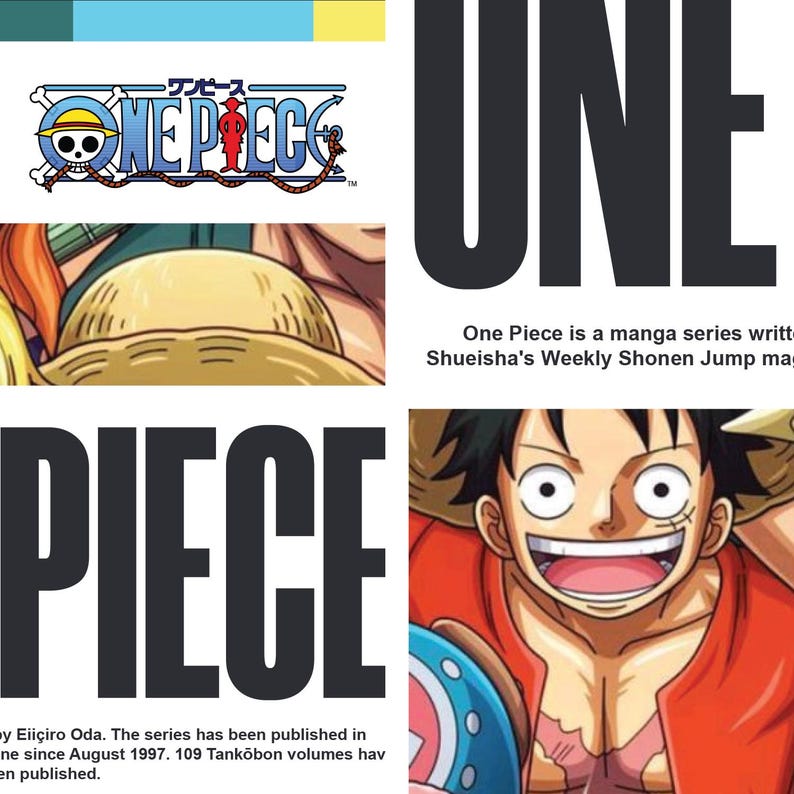 One Piece Manga Poster | High-resolution Anime Wall Art | Luffy and the ...