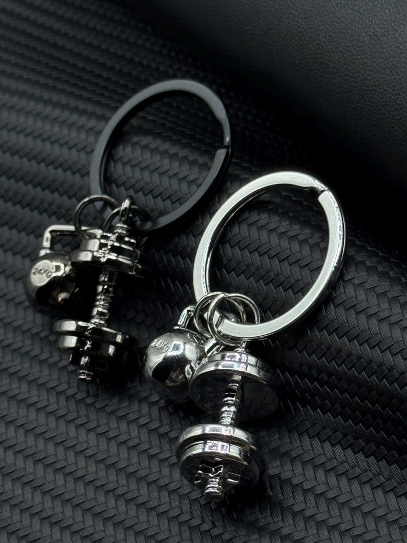 Gym Keychain – Dumbbell & Kettlebell Fitness Accessory - Etsy