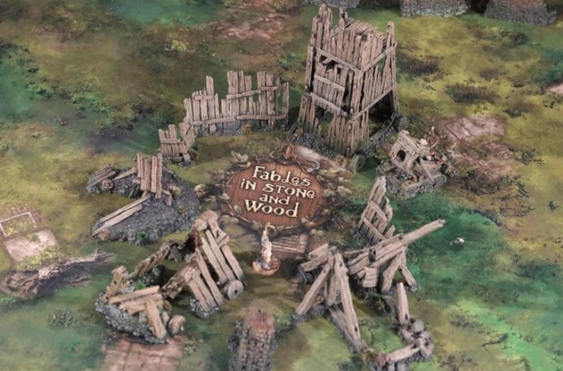 Battlefield Siege Terrain Set – Fantasy Wargaming Scenery 28mm/32mm ...