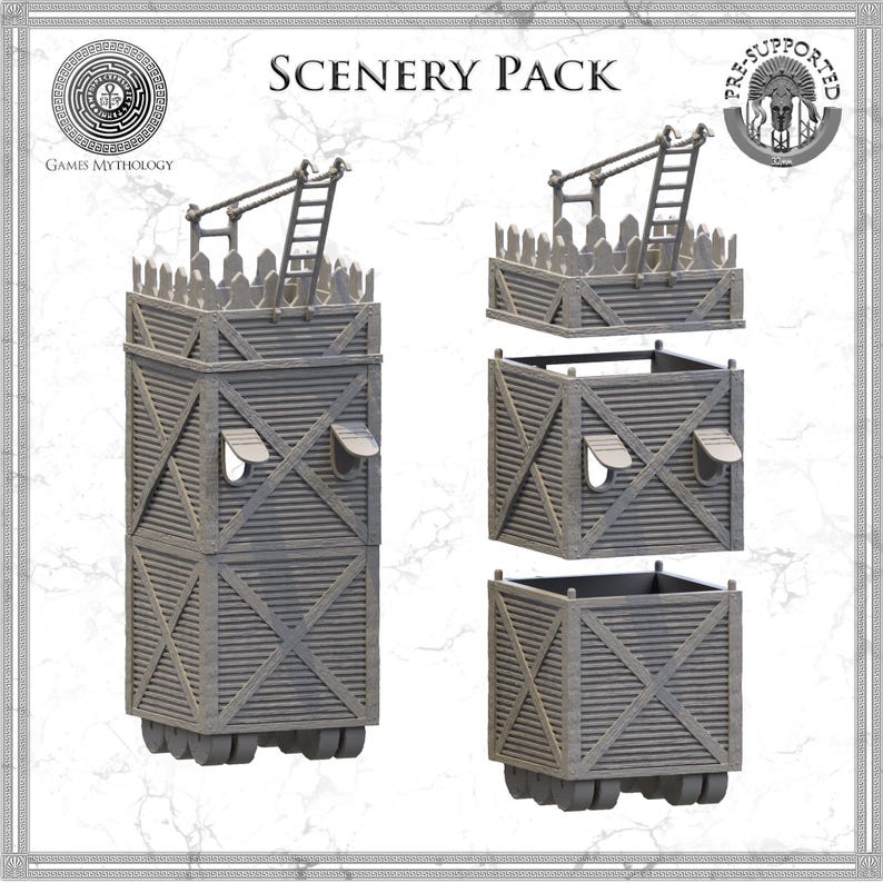 Modular Castle Terrain Set: 28mm/32mm Wargaming Scenery - Dnd ...