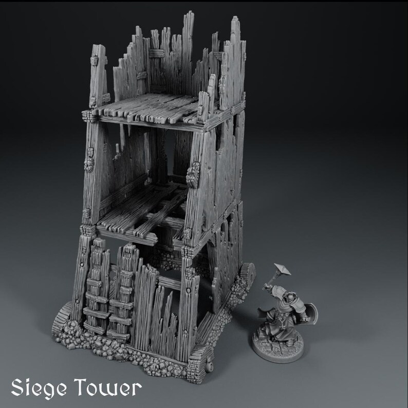 Battlefield Siege Terrain Set – Fantasy Wargaming Scenery 28mm/32mm ...
