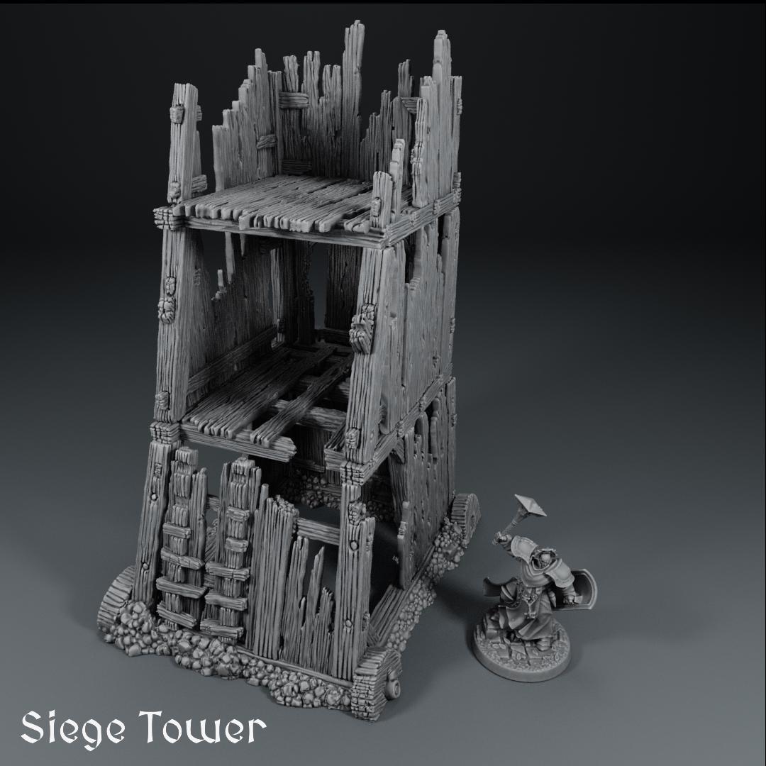 Battlefield Siege Terrain Set – Fantasy Wargaming Scenery 28mm/32mm ...
