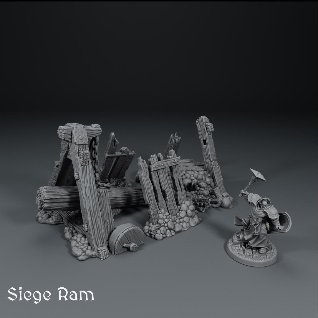 Battlefield Siege Terrain Set – Fantasy Wargaming Scenery 28mm/32mm ...