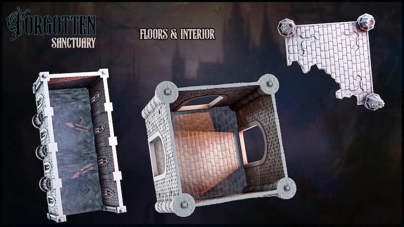 Medieval Fantasy Sanctuary: 28/32mm Scale RPG Terrain for Dnd - Etsy