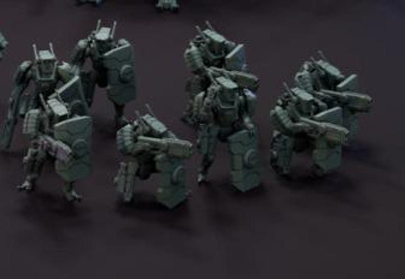 Burst Breacher Droids: 28mm Sci-fi Proxy Miniatures - the Hive - Etsy