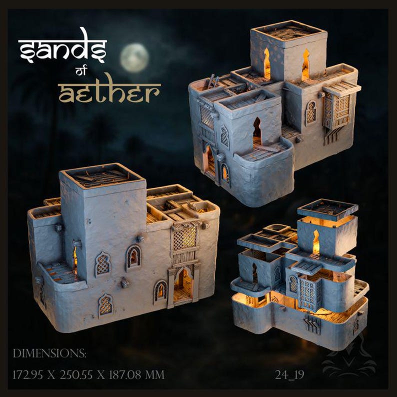 Medieval Desert Buildings: 28/32mm Scale RPG Fantasy Terrain for Dnd ...