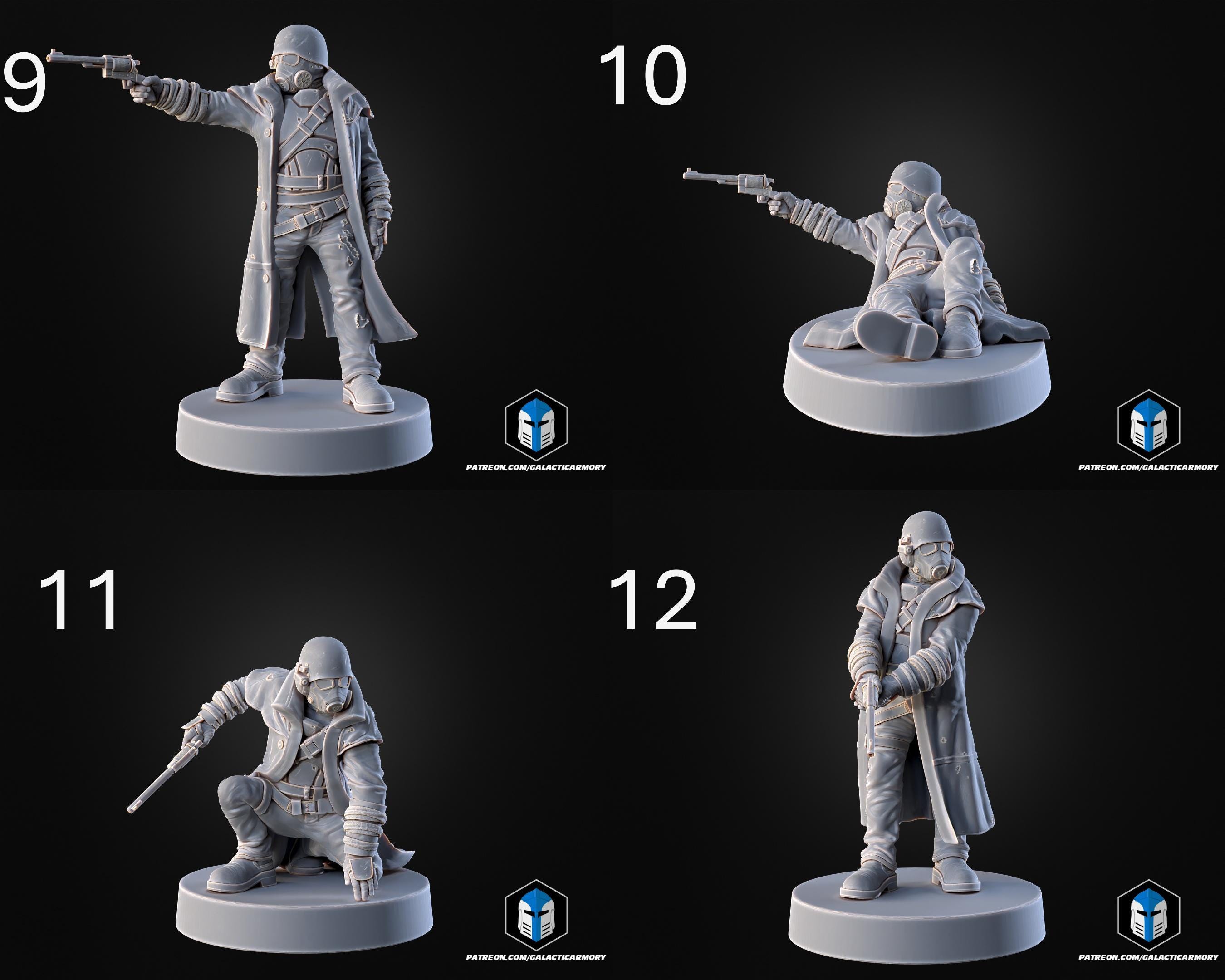 NCR Rangers - Sci-fi Soldiers | 1:48 Scale | Miniatures for Fallout and ...